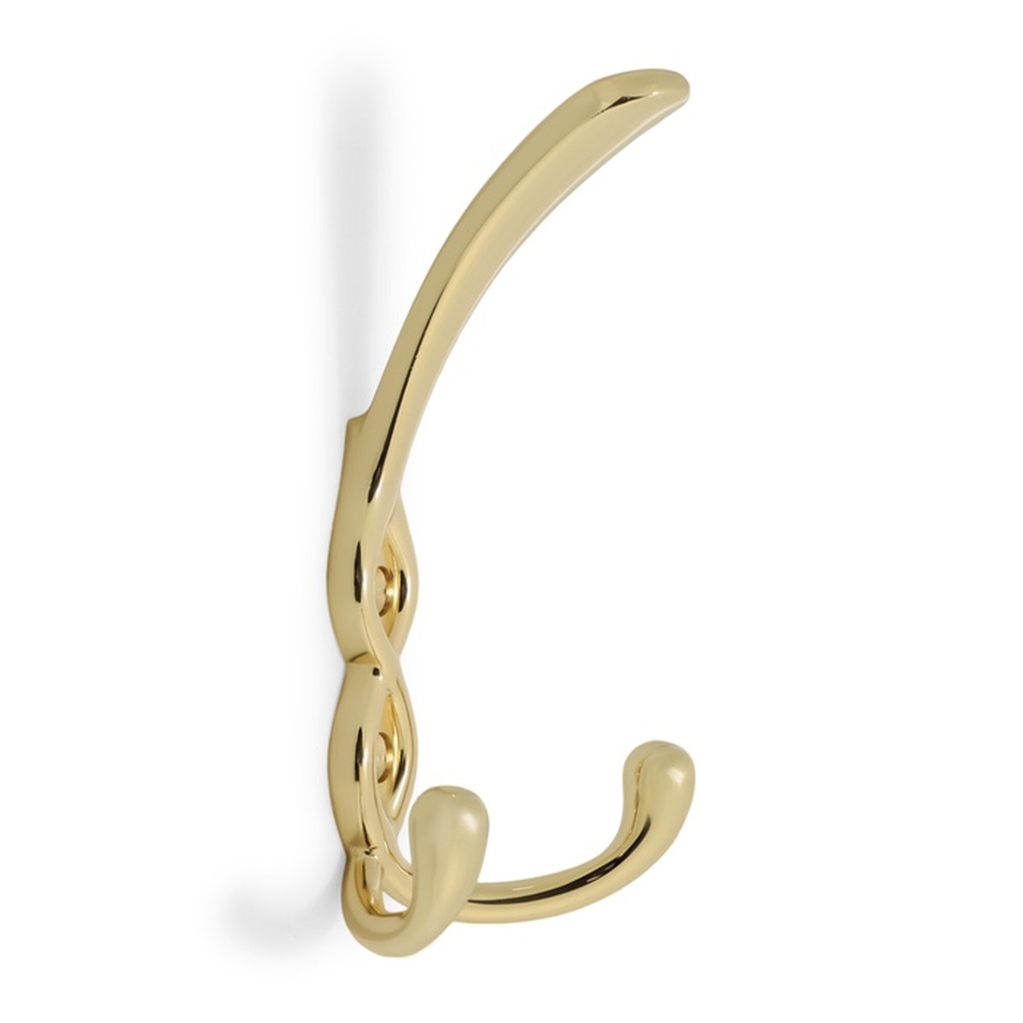 Крючок мебельный CAPPIO "PIGTAIL", трехрожковый, металл, золотистый, 1 шт