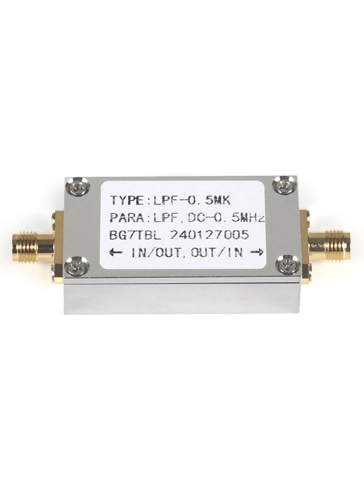 LPF 100K Low Pass Filter Power Amplifiers Receiver SMA Interfaces 100KHZ 100M-1.5dB 200M-55dB 300M-55dB for Electronic