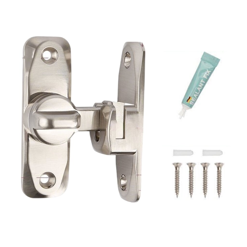 (1 комплект) Замок дверцы шкафа-серебристый