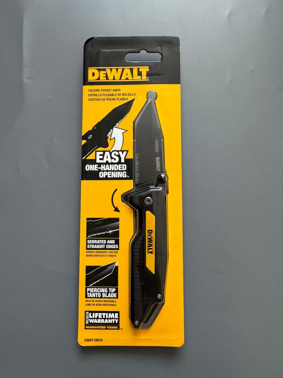 Нож складной карманный DeWalt DWHT10910