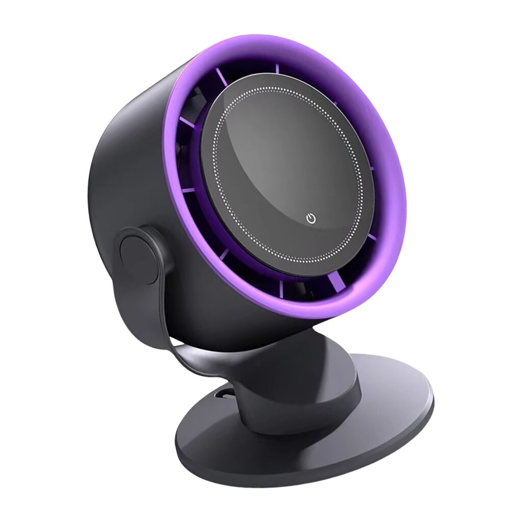 Настольный вентилятор без листьев бытовой настенный циркуляционный вентилятор с регулировкой большого ветрового механизма настольный бесшумный вентилятор-серый