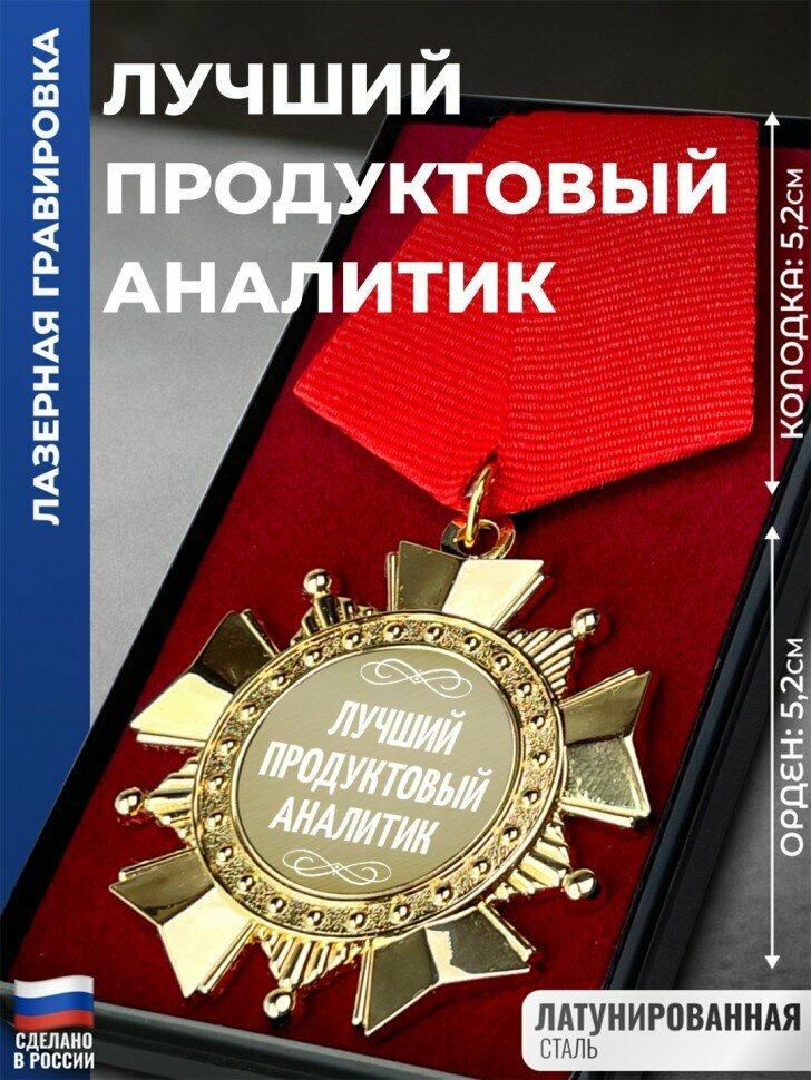 Сувенирный орден "Лучший продуктовый аналитик"