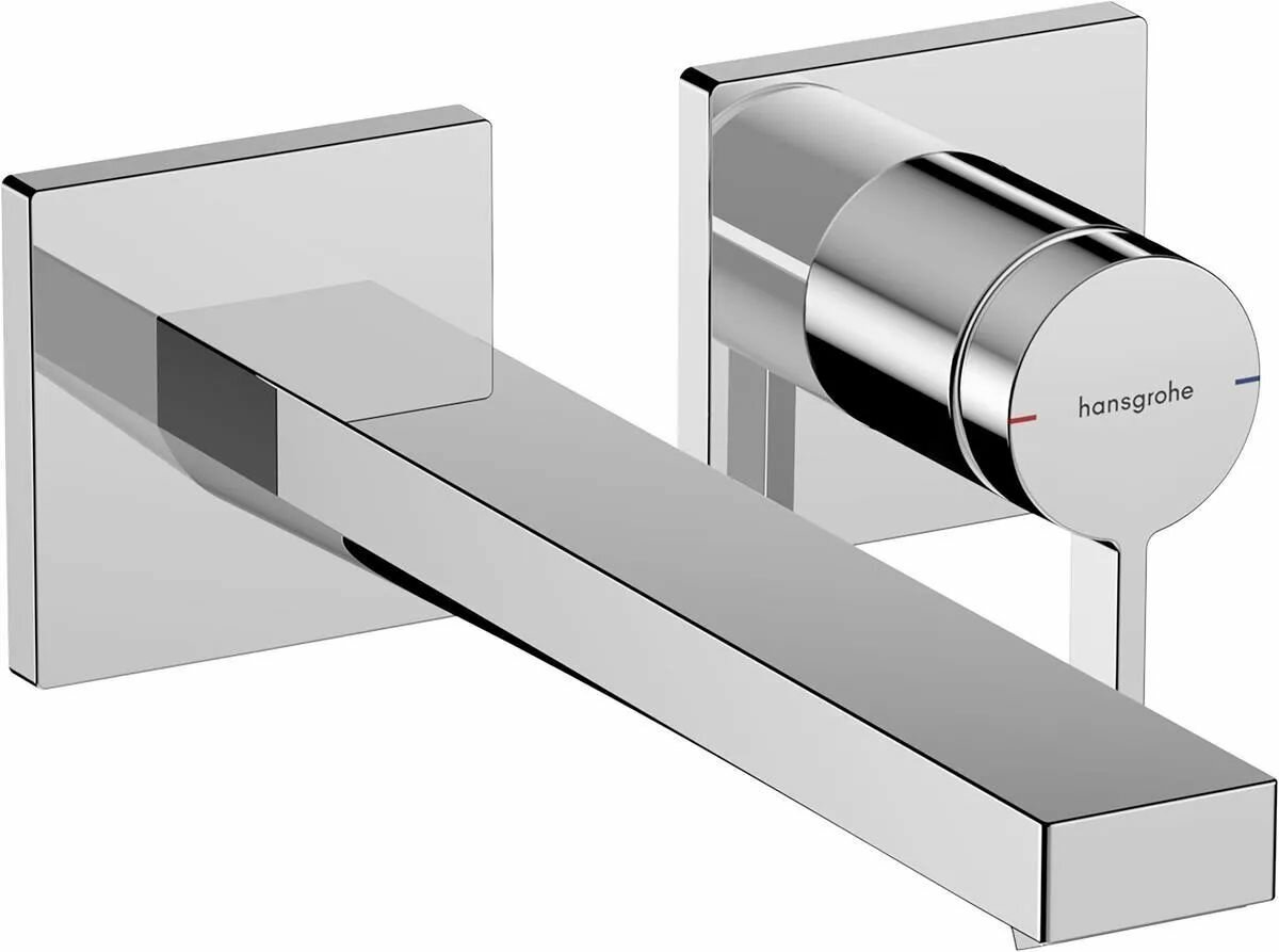 Смеситель для раковины Hansgrohe Tecturis E скрытый с изливом 22,5 см 73051000 хром