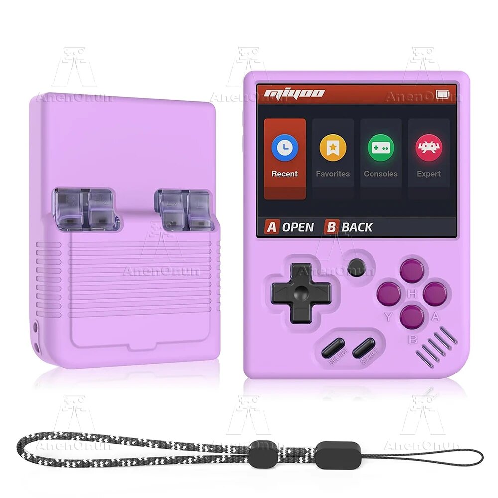 Силиконовый чехол AnenOnun Miyoo Mini Plus Purple