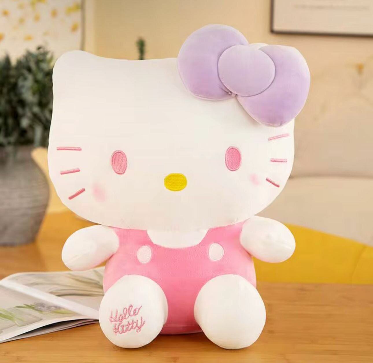 Мягкая игрушка кошка Hello kitty для девочек милая красивая 30 см