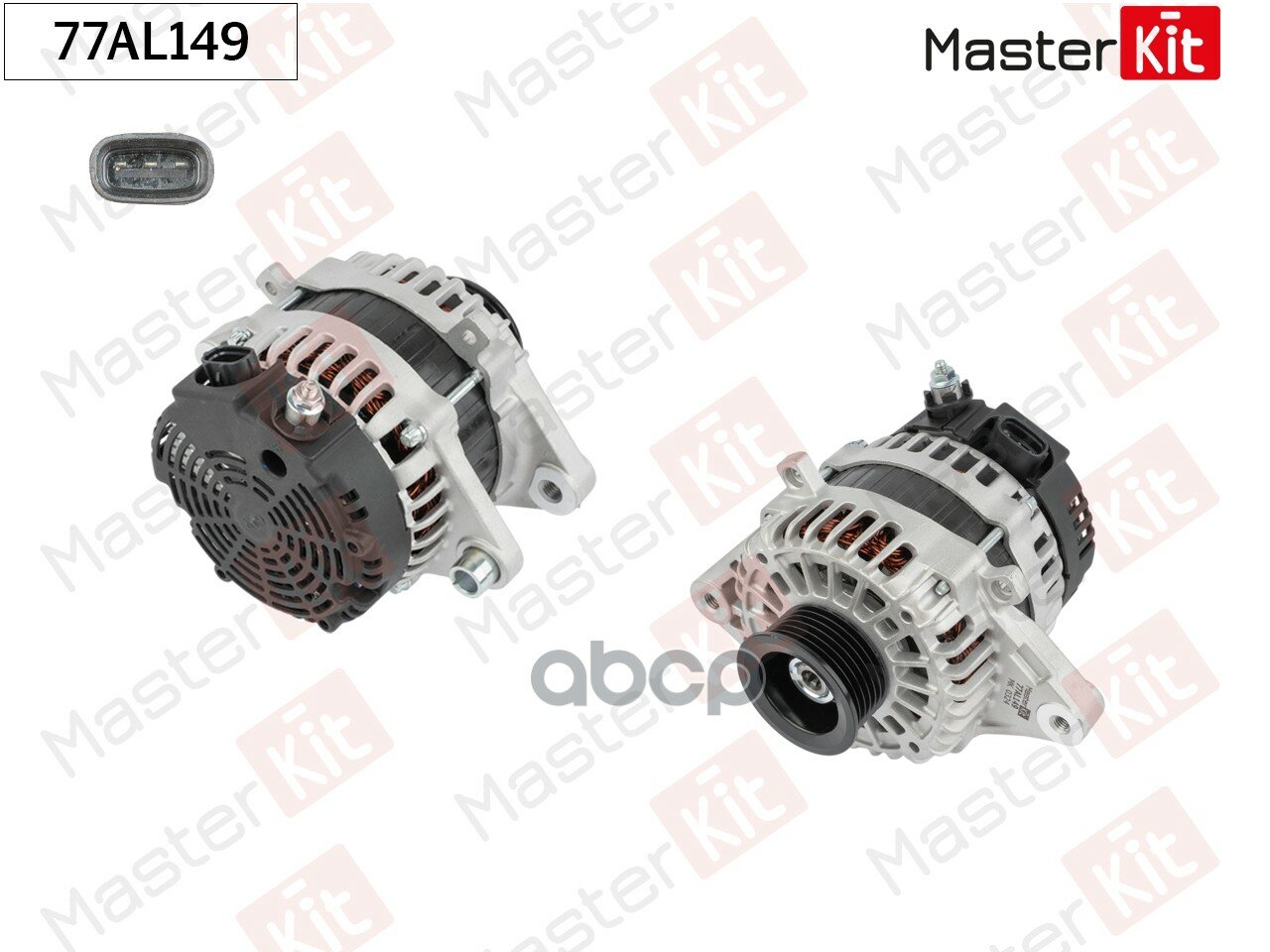 Генератор Chery Tiggo 2, Tiggo 3x(A13T), Tiggo 5x 16- (14V,85A) MasterKit арт. 77AL149