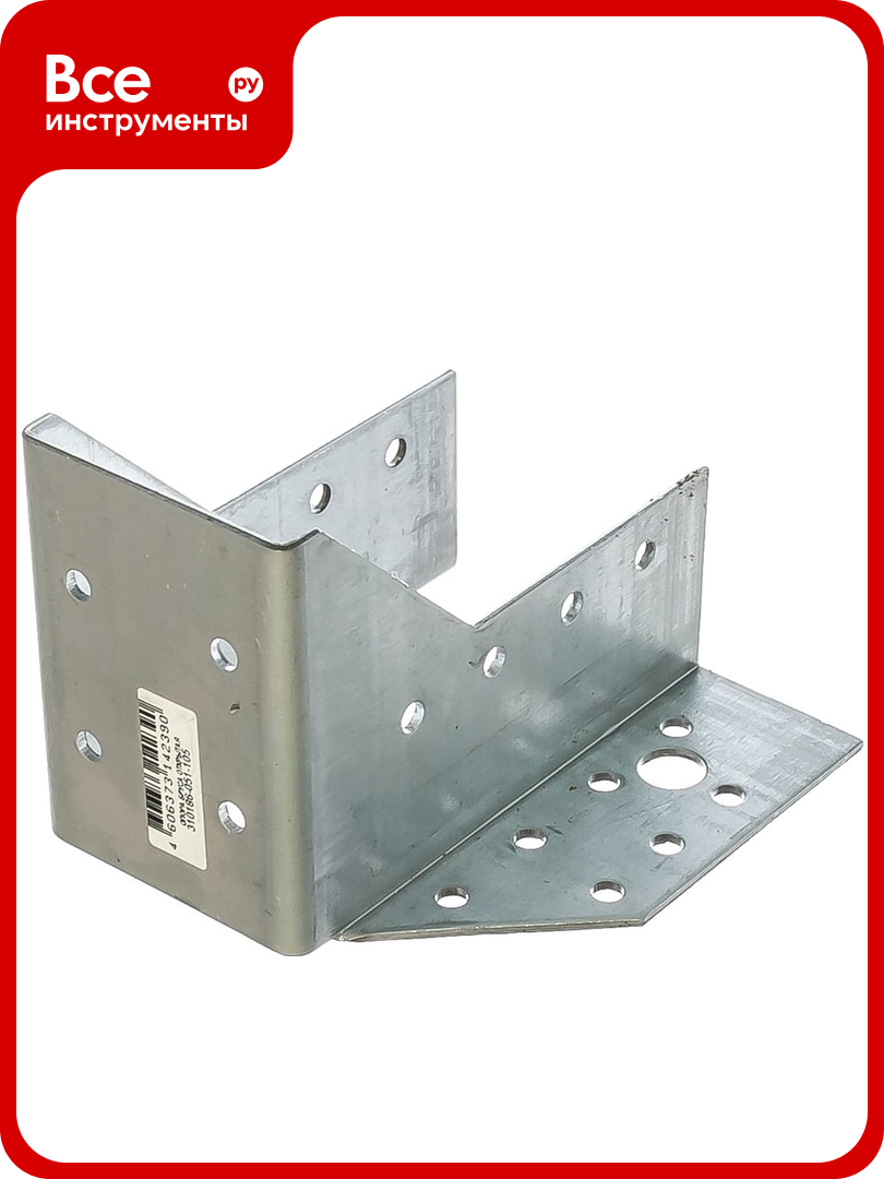 Опора бруса Зубр мастер открытая, 51х105мм, 1шт 310186-051-105, 105 мм, стальная, цинковое покрытие, для крепления