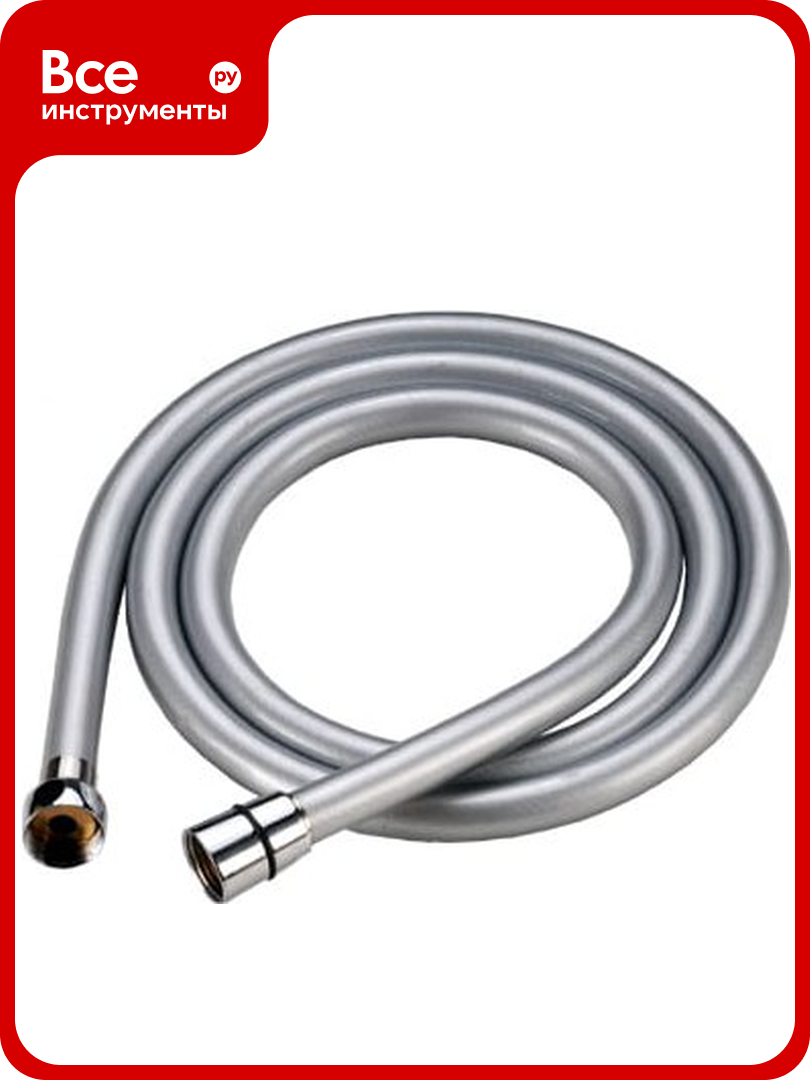 Шланг для душа, PVC усиленный, 2м IDDIS A50711 2.0, со смесителем для ванны