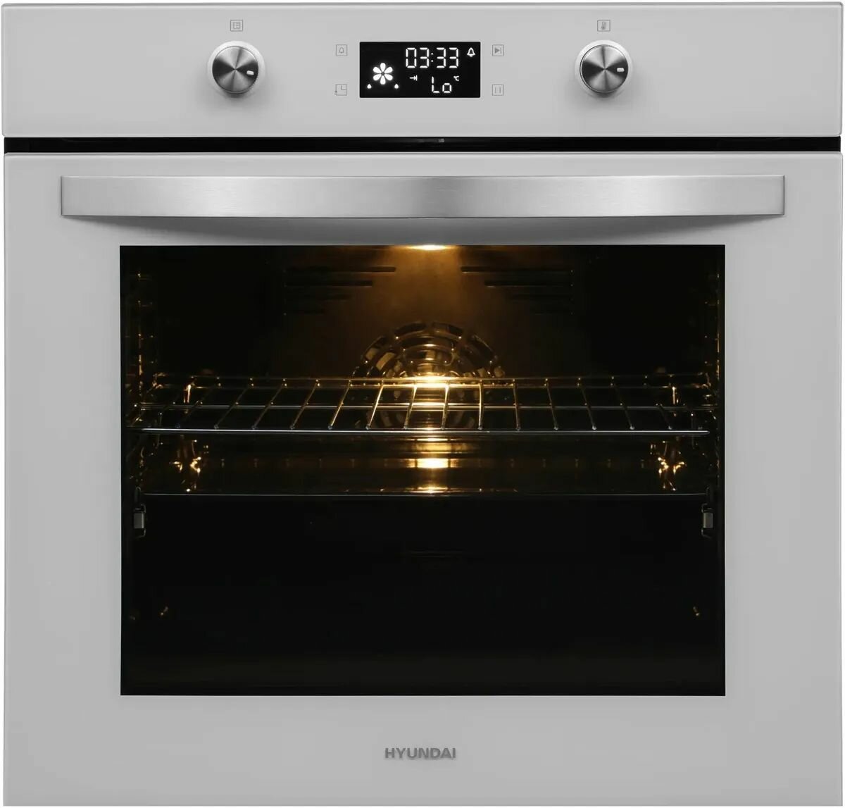 Духовой шкаф Hyundai HEO 6646, эмаль Easyclean, 8 режимов, конвекция, 2800Вт