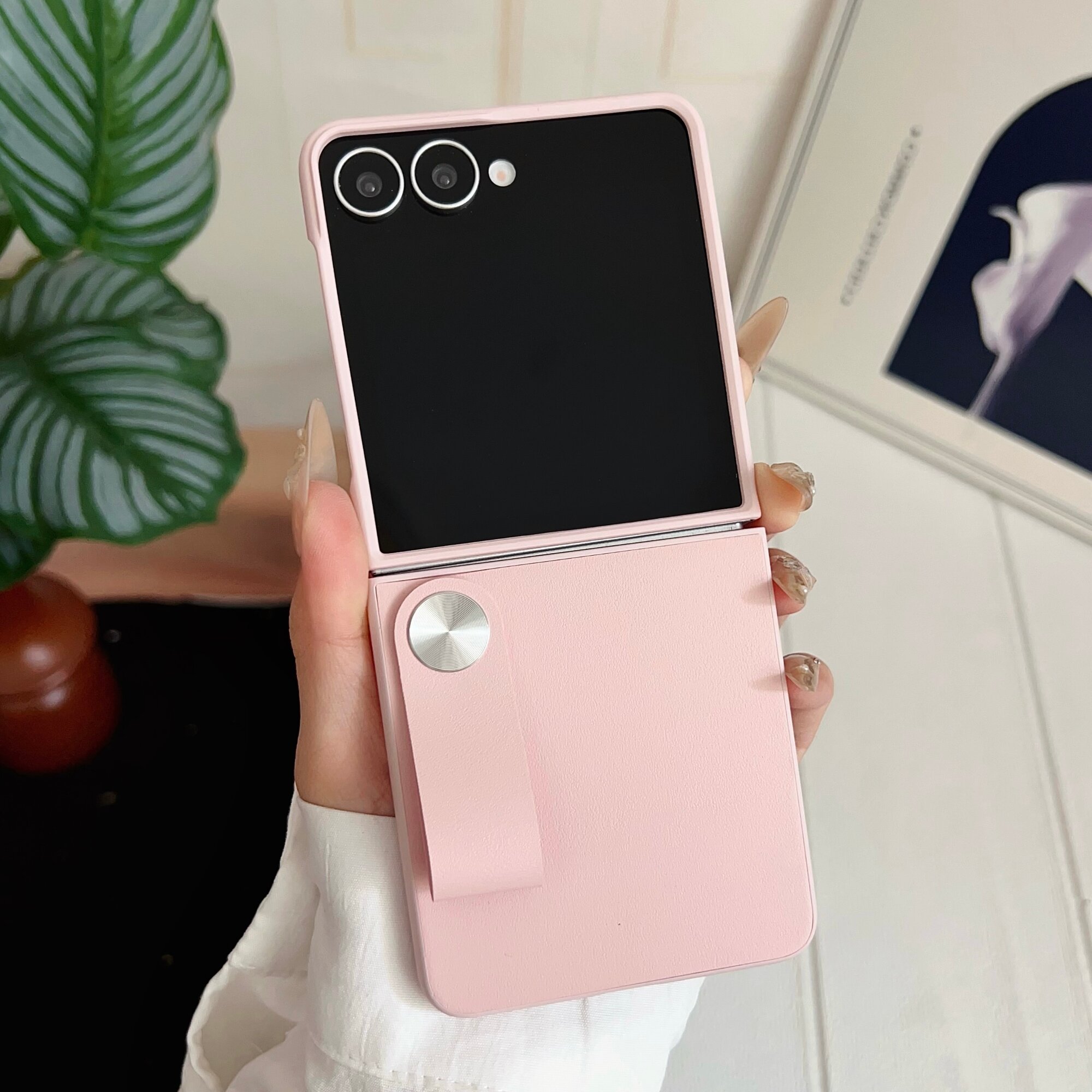 Подходит для Samsung Galaxy Z Flip7 / Самсунг Галакси Z Flip 7 Чехол для смартфона, с защитой камеры и противоударным, Z Flip7, подставка, soft touch,360° Полная защита, накладка, полиуретан (PU)