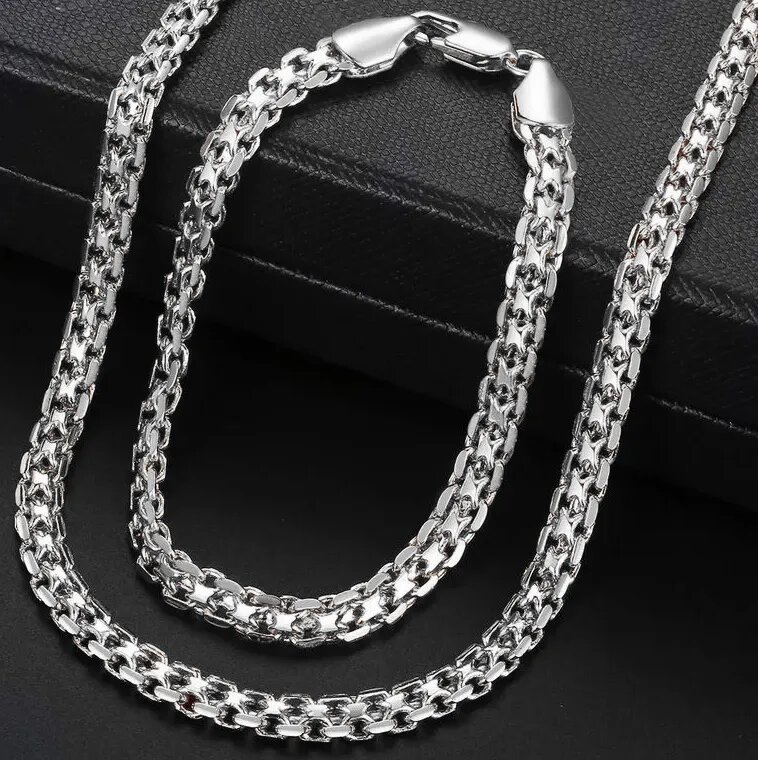 Комплект бижутерии: браслет, цепь