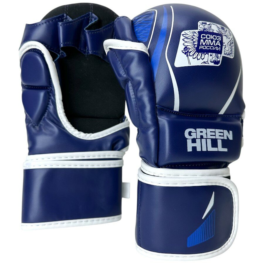 Перчатки Green Hill Союз ММА России синие, M