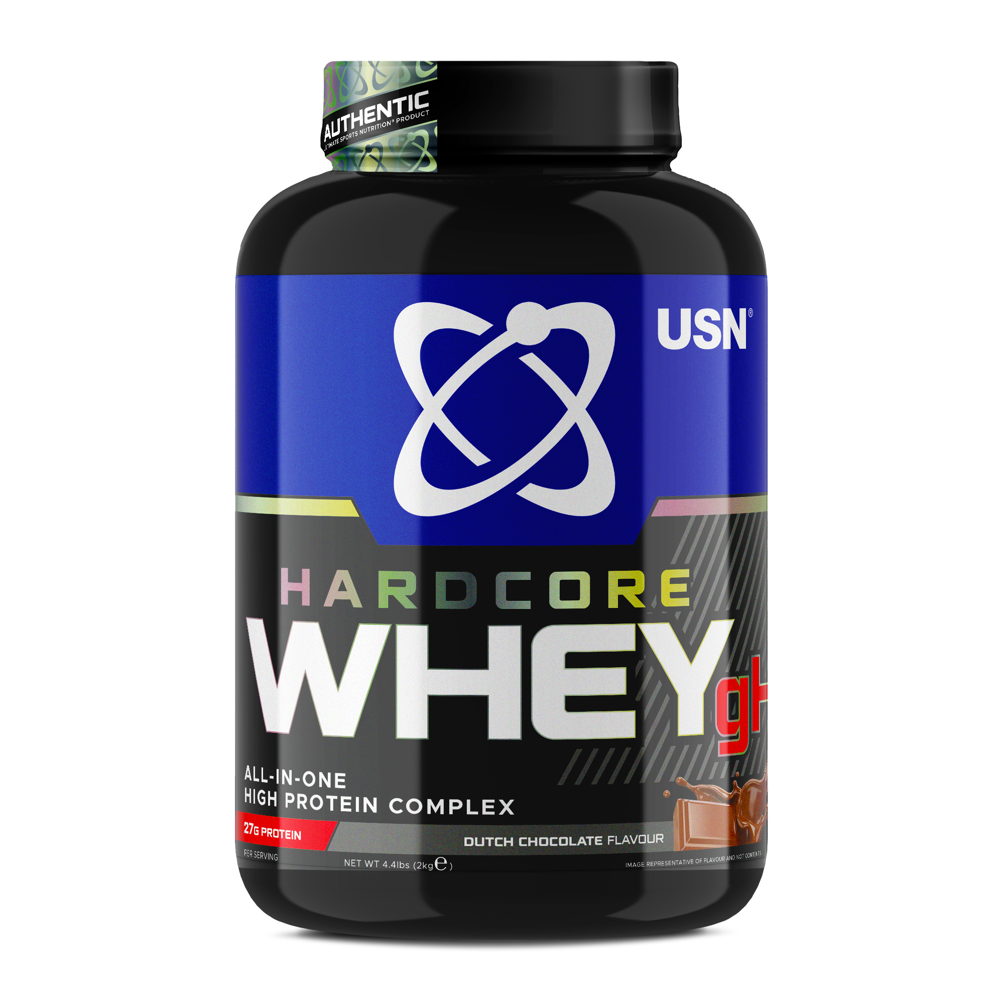 USN Hardcore Whey GH "Хардкор Вей" Протеин 2кг со вкусом шоколада