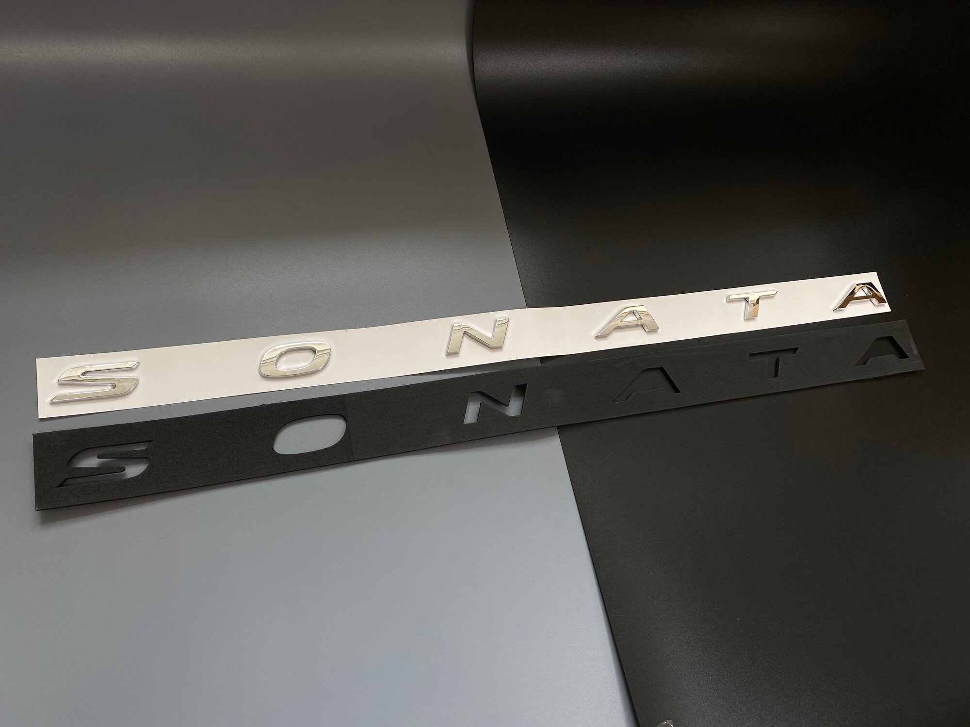 Шильдик надпись Sonata для авто Hyundai соната буквы хромированный