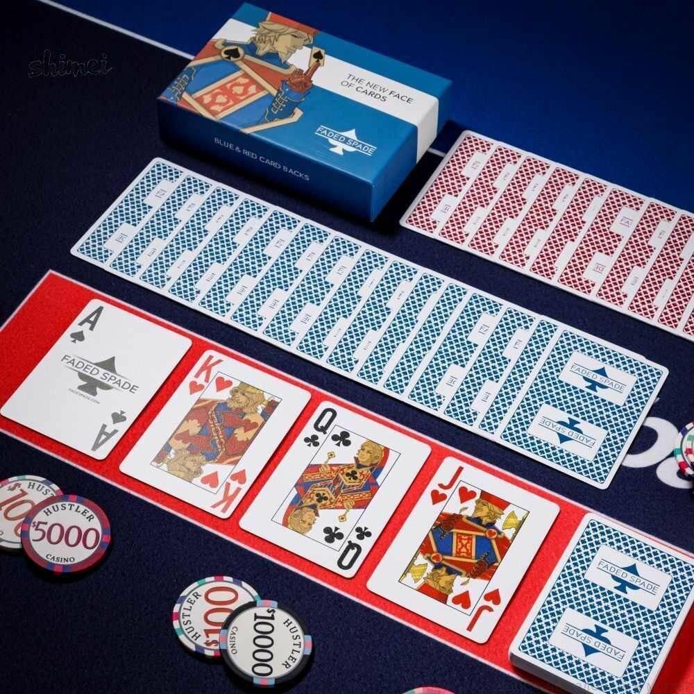 Добро пожаловать в магазинПокер Пластиковые игральные карты Hustler Poker Техасский Холдем Техасский Холдем Синий