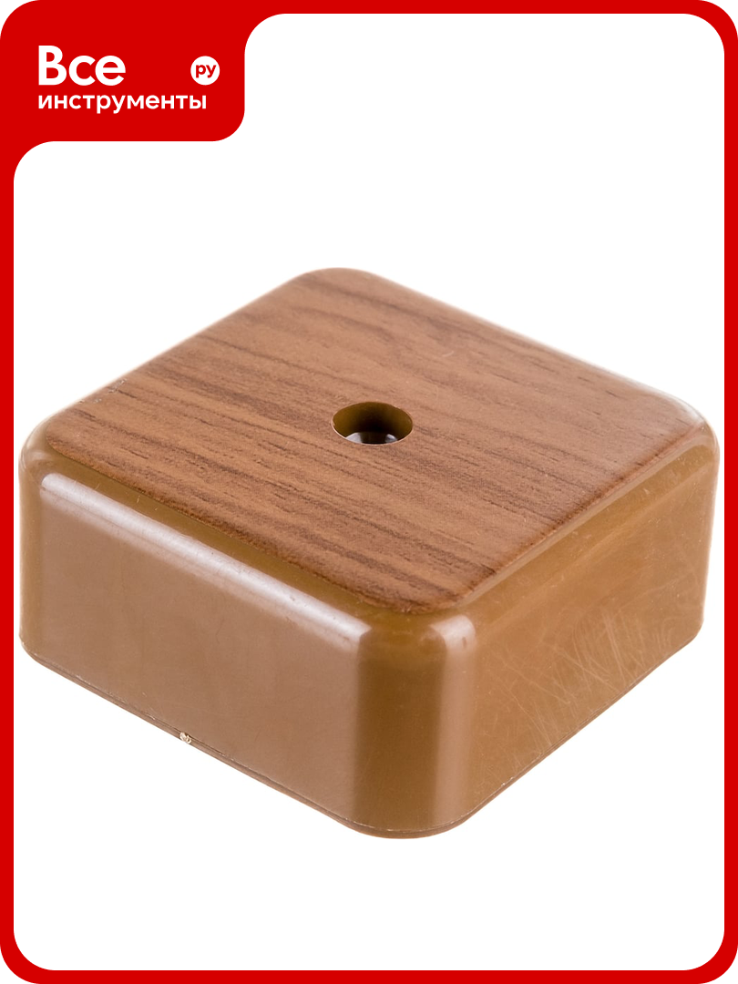 Распаечная, IEK, коробка IEK КМ41205-05 для о/п 50x50x20мм дуб UKO10-050-050-020-K24-E, кабельных каналов