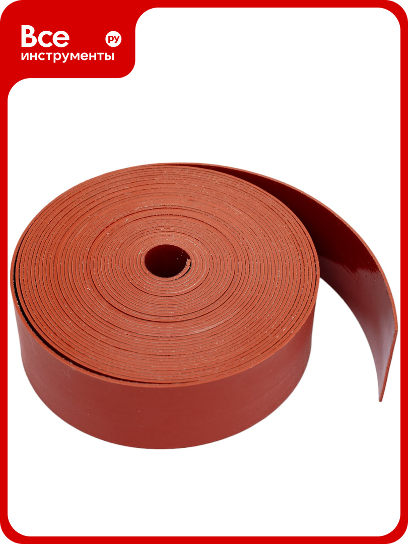 Термоусаживаемая лента с клеевым подслоем КВТ ТЛК-25-0.8-5 красная (5м) 84908