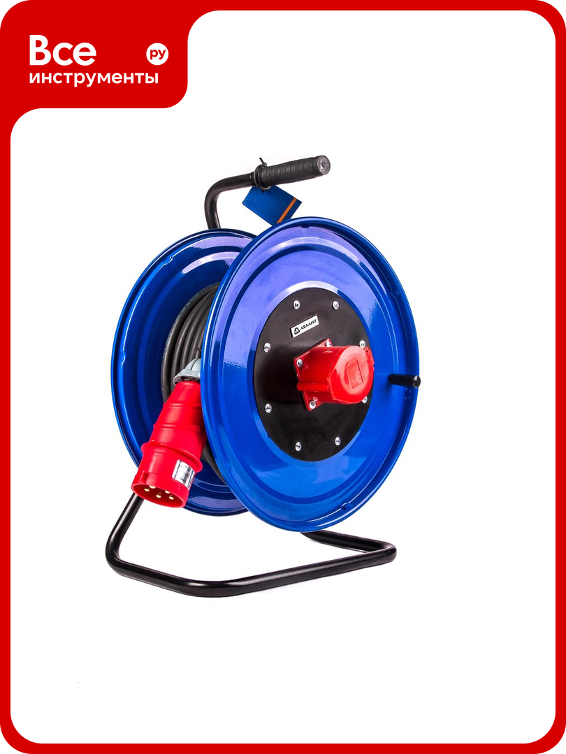 Промышленный силовой удлинитель Атлант КГ 4х4 20м на катушке 40190