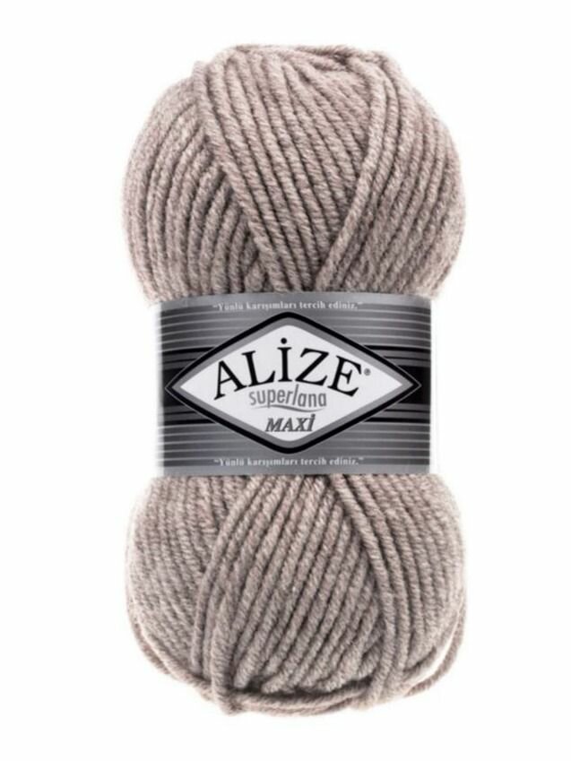 Пряжа Alize "Superlana Maxi" №207, 25 % шерсть/75 % акрил, 500гр.