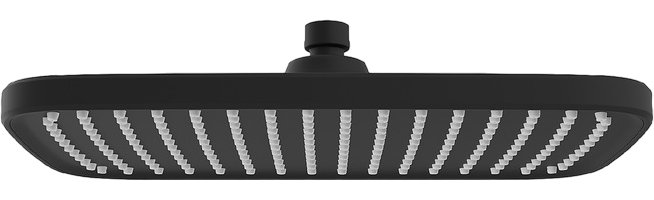 Верхний душ IDDIS Esper ESP25BSi64 черный матовый