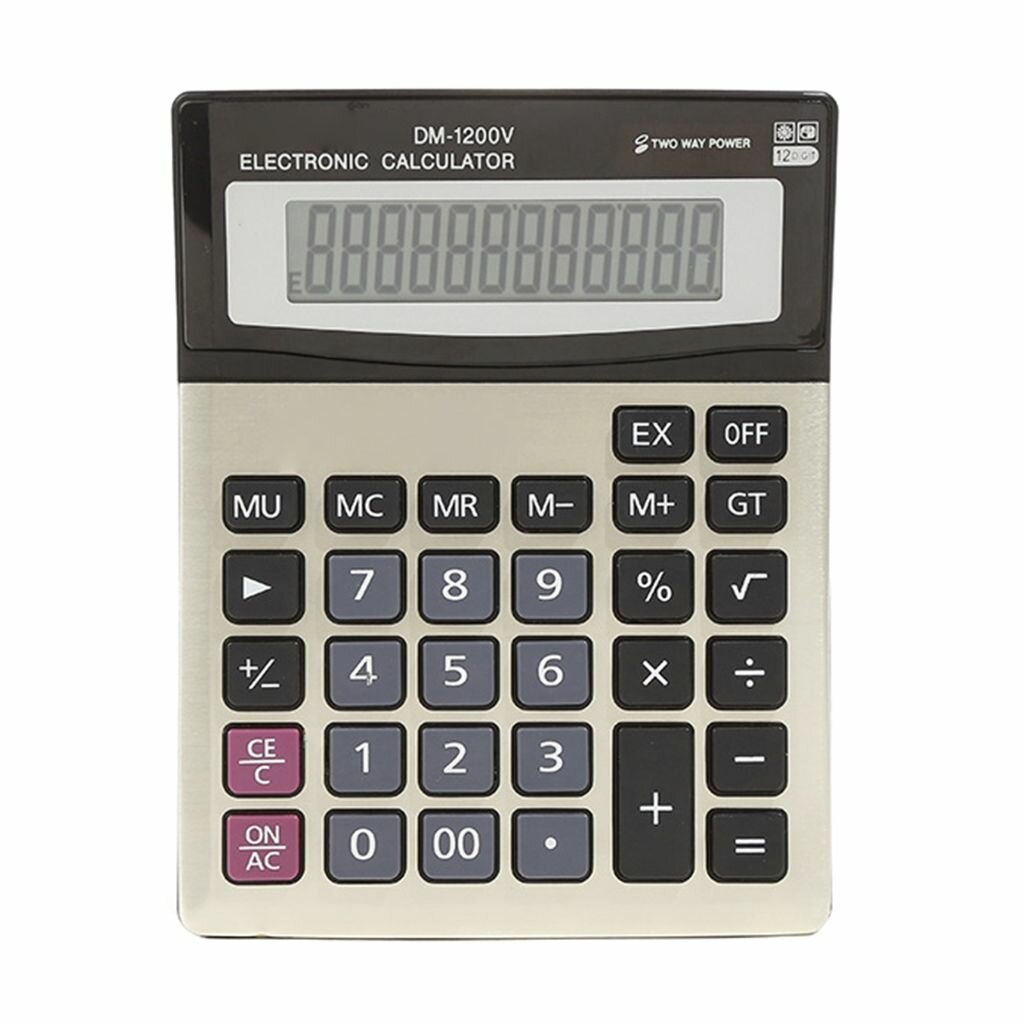 12-битный настольный калькулятор с большим экраном DM-1200v