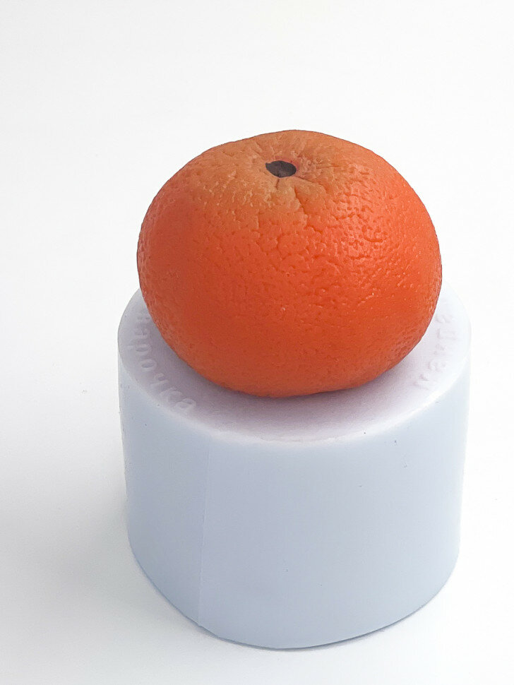Мандарин большой форма силиконовая 3D для мыла и свечей
