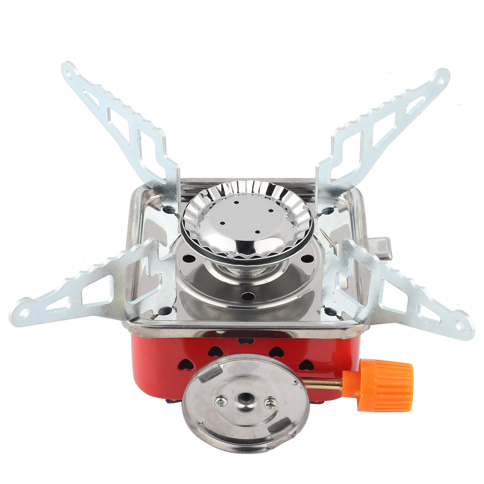 Портативная мини-складная металлическая походная газовая горелка для пикника