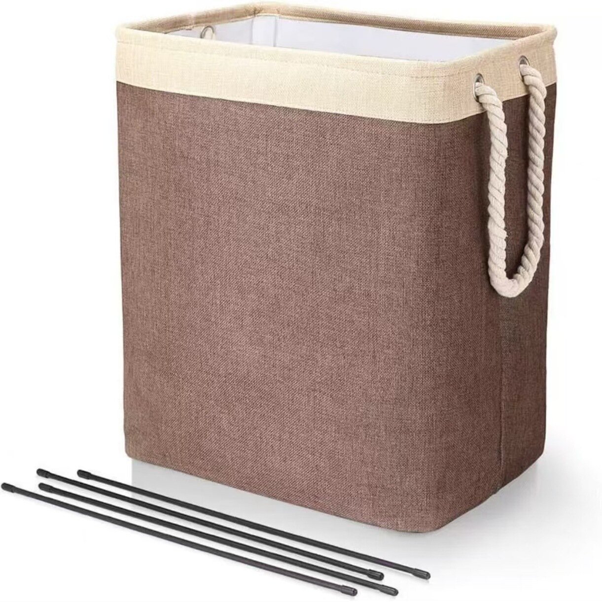 Водонепроницаемая корзина для белья, контейнер для грязного белья, хлопковая льняная корзина для белья, складная тканевая корзина для белья, хранение одежды и мелочей