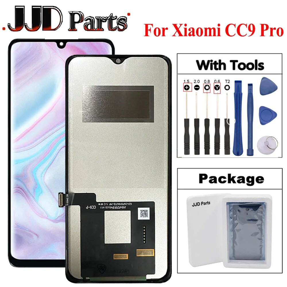 TFT ЖК-дисплей для Xiaomi Note 10 Pro, ЖК-дисплей, дигитайзер сенсорного экрана для Xiaomi Note 10 Lite, ЖК-дисплей MI CC9 Pro, запасные части для ЖК-дисплея Only LCD