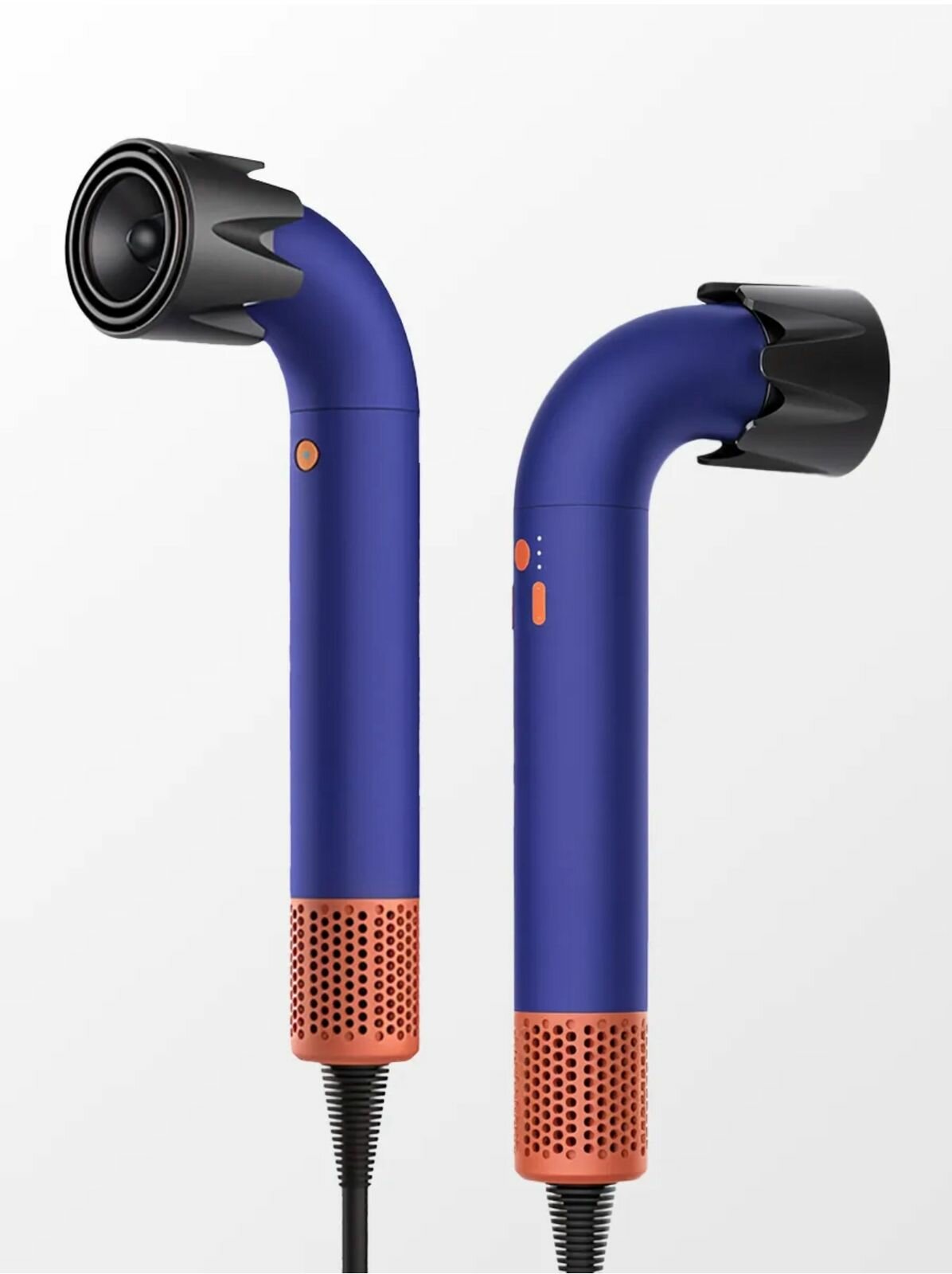 Фен для волос, стайлер для волос beutyone, с насадками для укладки и завивки, скоростей 3, голубой