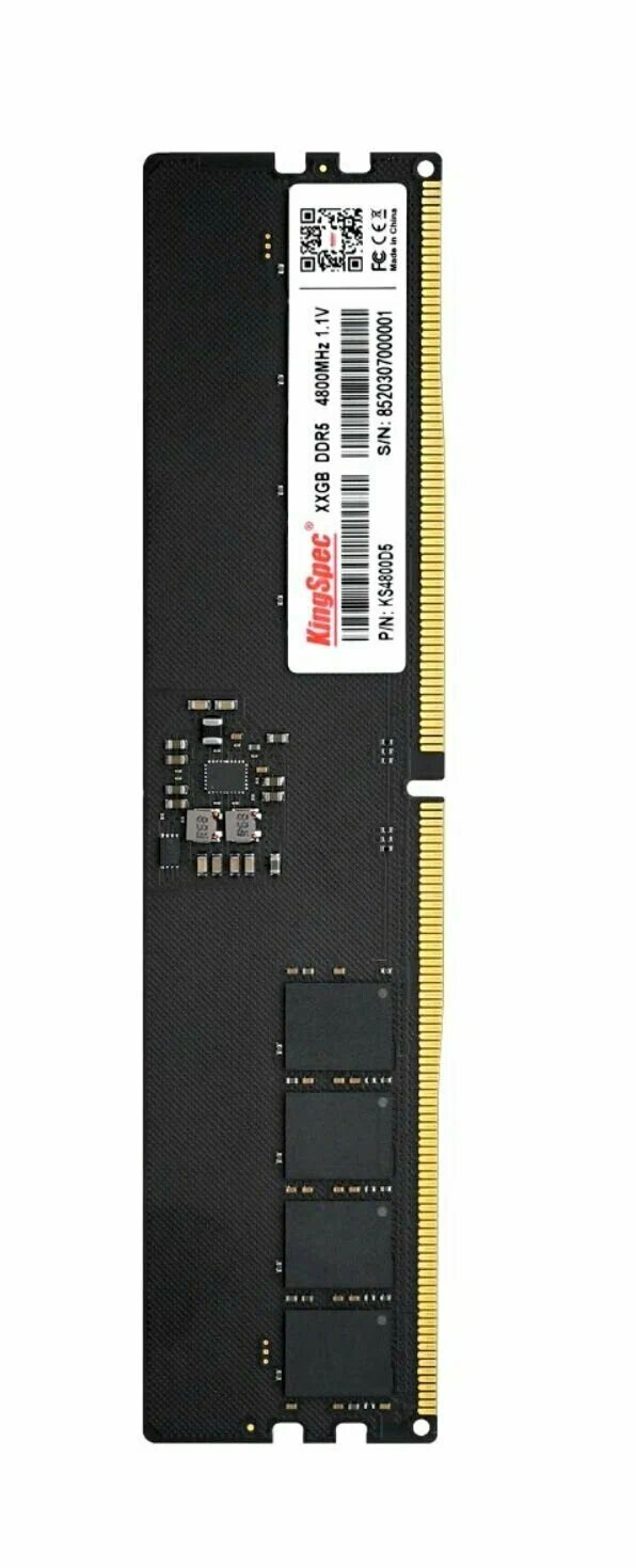 Память DDR5 8GB 4800MHz Kingspec KS4800D5N11008G RTL PC5-38400 CL40 SO-DIMM 288-pin 1.1В single rank