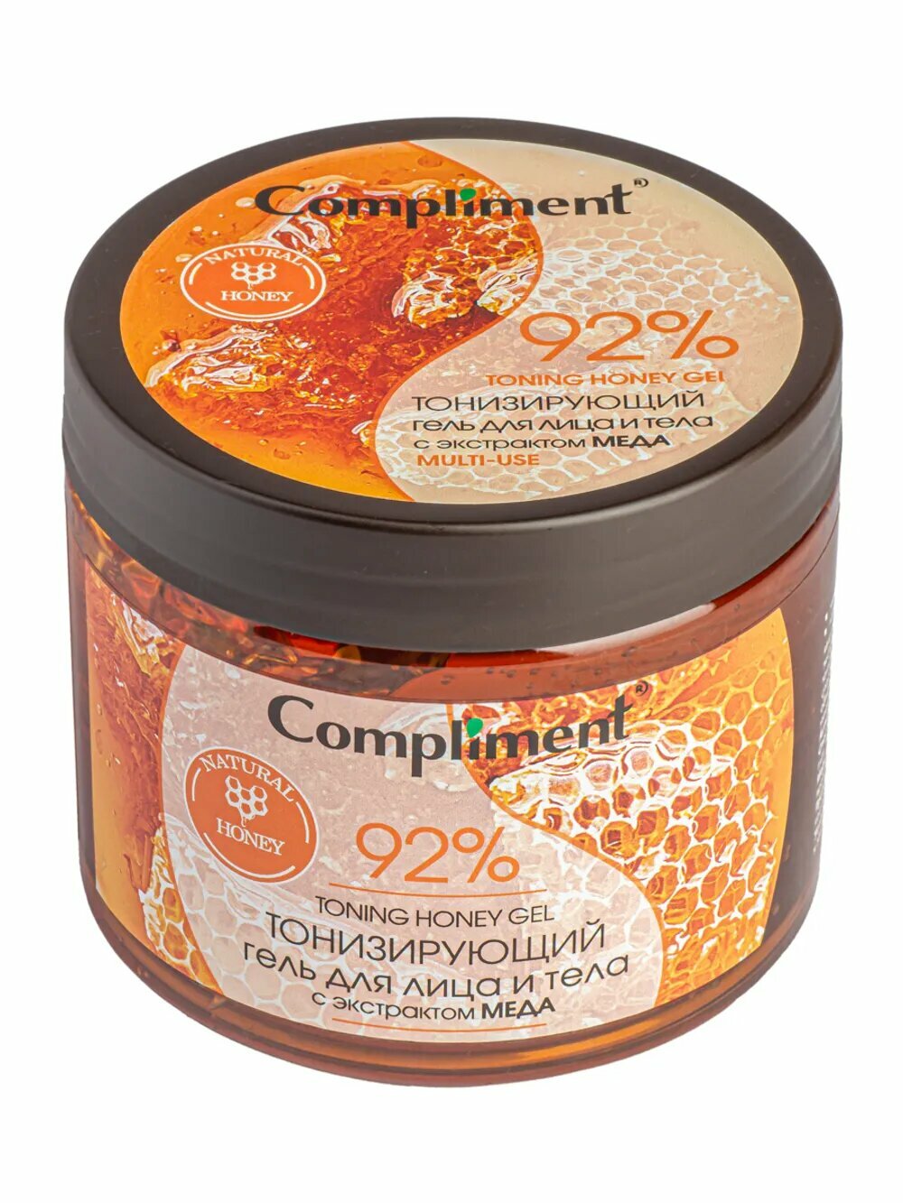 Compliment гель для тела и лица Тонизирующий с экстрактом меда, 400мл