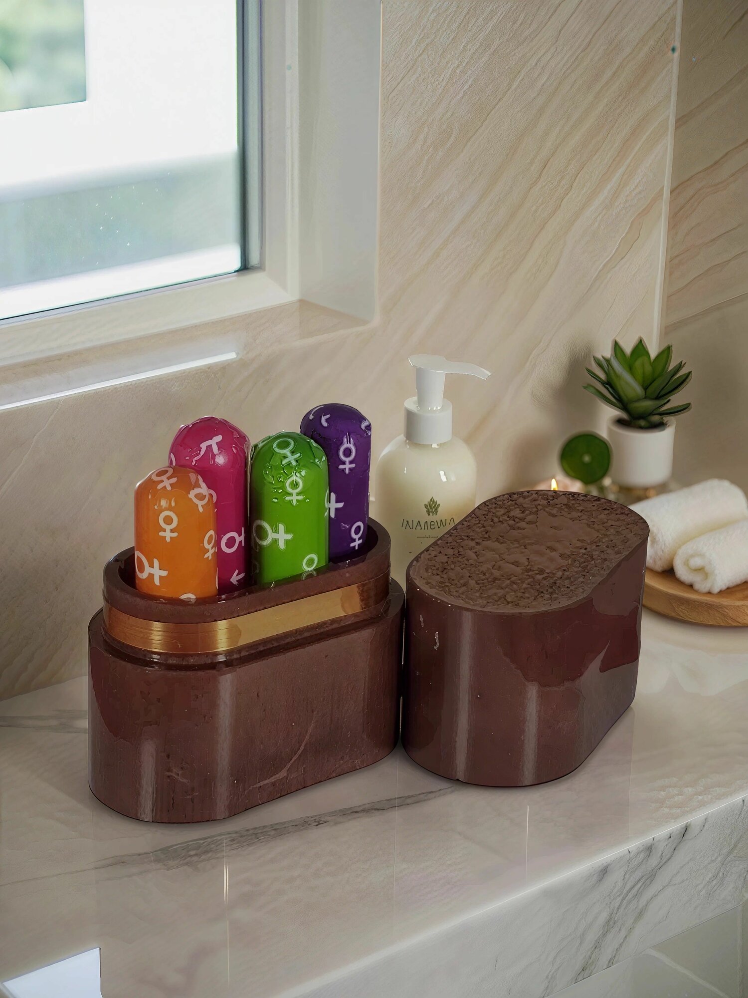 Футляр для тампонов из эпоксидной смолы модный и практичный органайзер