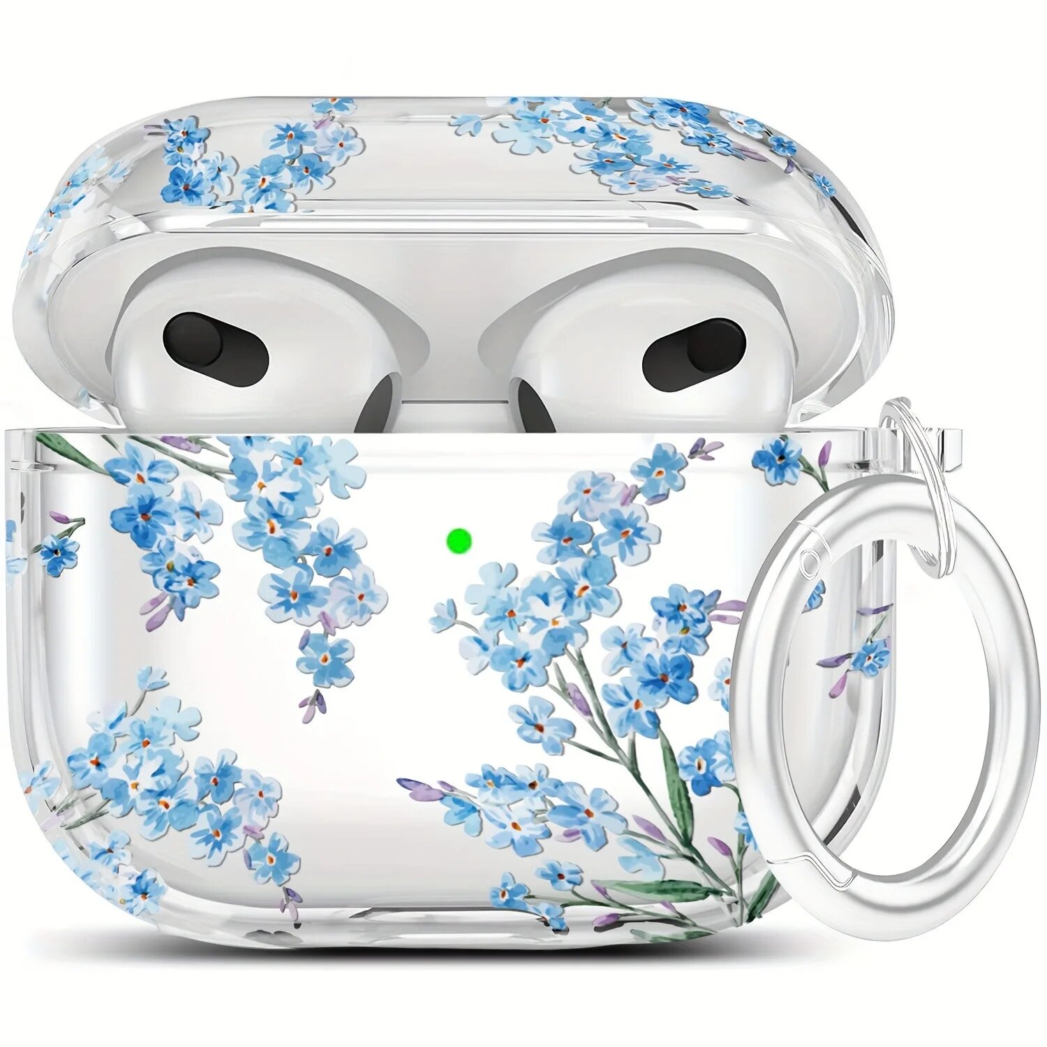 Чехол для AirPods Pro 3 с цветочным принтом, цвет 1