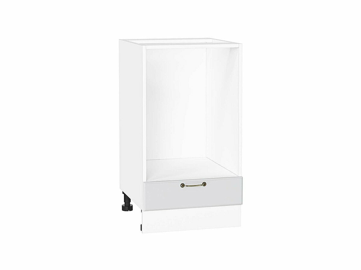 Шкаф нижний под духовку Ницца, цвет фасада Белый, цвет каркаса Белый, 816*450*474 мм