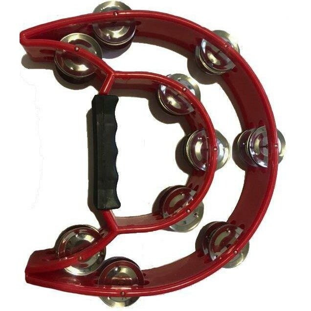 Тамбурин ZJSH "Dekko" TX9-20 RD, красный, легкий, пластиковый, для детей