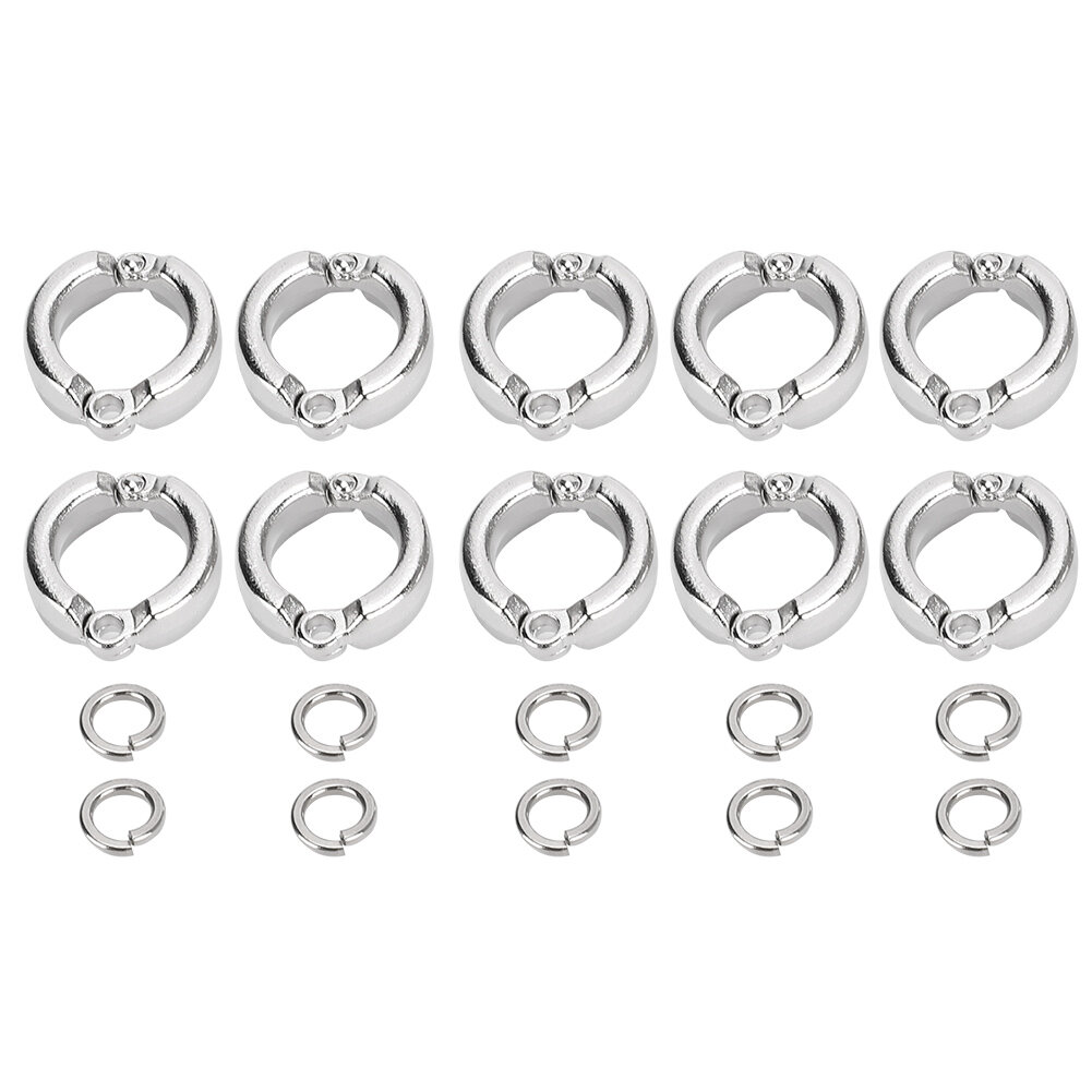 Кольца на ноги для попугаев птиц 15 мм, 10 шт, открывающиеся зажимы для тренировок на открытом воздухе, аксессуары для попугаев