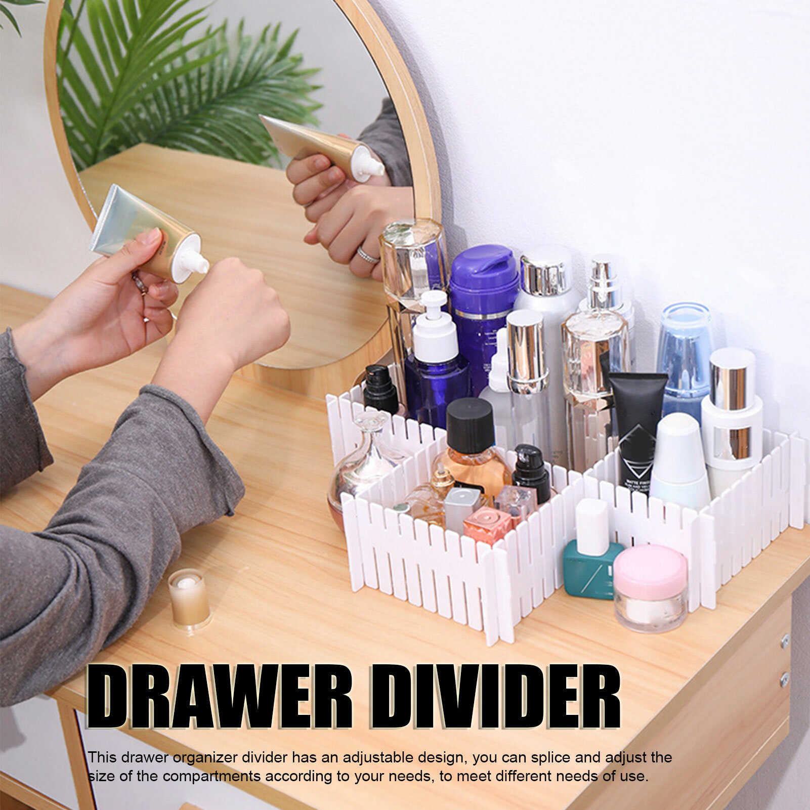 16шт набор разделителей ящиков PP пластиковый регулируемый ящик для хранения органайзер для кухни спальни