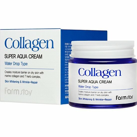 Суперувлажняющий крем для лица Farmstay с коллагеном, 80 мл