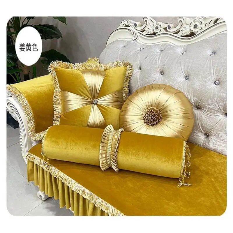 Европейская квадратная круглая подушка атлас ПП хлопок