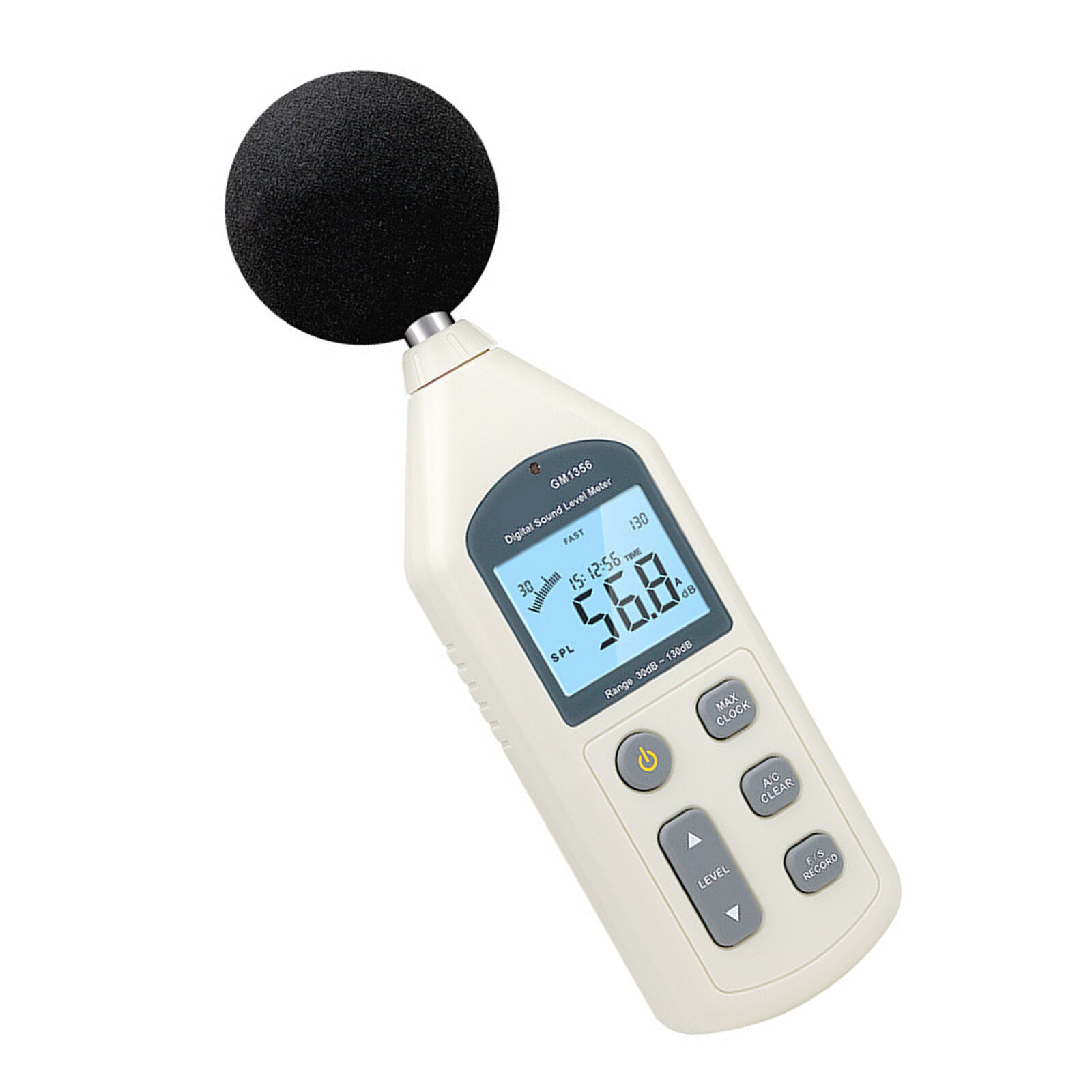 GM1356 30-130DB Decibel Meter Spl Tester с экраном ручной работы