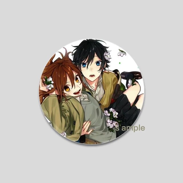 58/44/32 мм аниме CloverWorks, круглые мягкие пуговицы, милая брошь в виде фигуры для рюкзака, украшения одежды, модные подарки