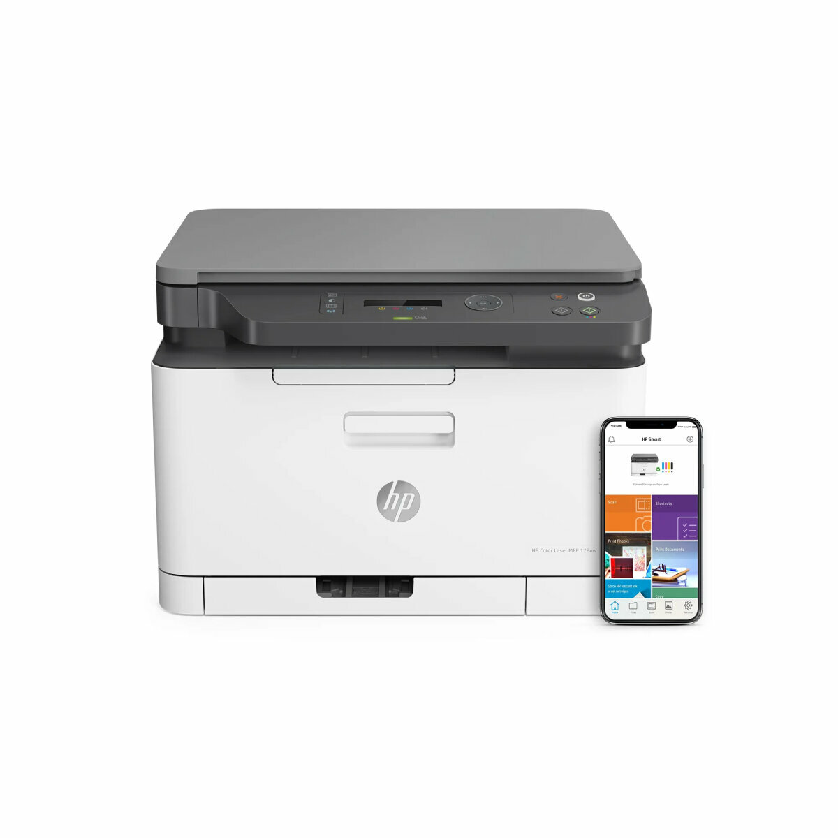 МФУ лазерное HP Color Laser 178nw цветная печать, A4, 600x600 dpi, ч/б - 18 стр/мин (А4), Ethernet (RJ-45), USB, Wi-Fi