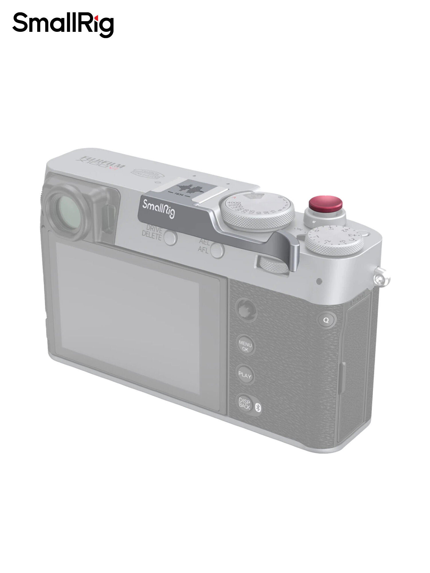 Упор для большого пальца SmallRig 4566 Thumb Grip для Fujifilm X100VI / X100V Серебро