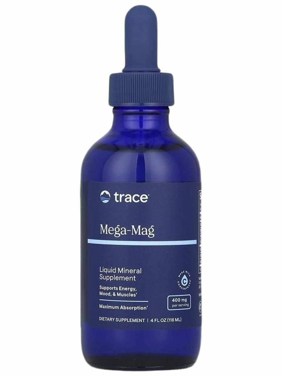 Trace, Mega-Mag, мега-маг, 400 мг, 118 мл