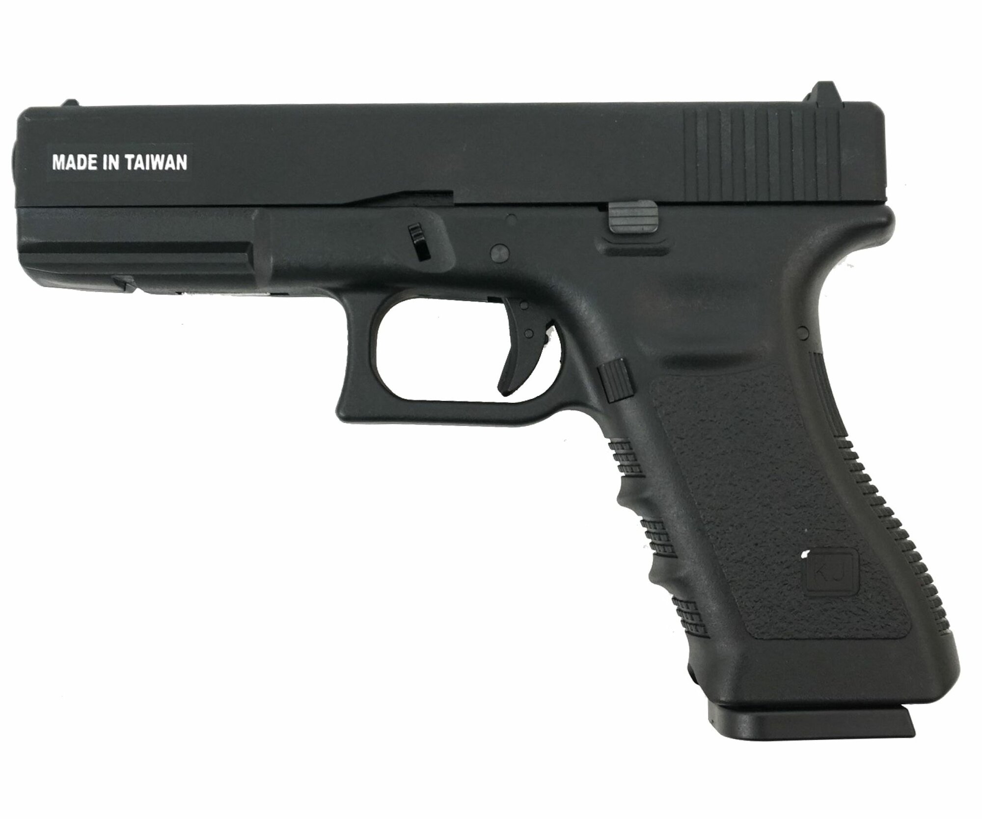 Страйкбольный пистолет KJW KP-17 Glock G17 CO2 Black, металл. затвор