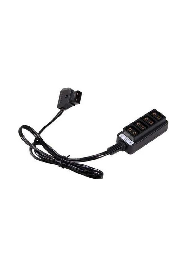 Адаптер питания типа B (штекер D-tap) на 4 гнезда D-tap P-tap, максимальный ток 10 А, кабель 60 см, для фото- и видеосъёмки