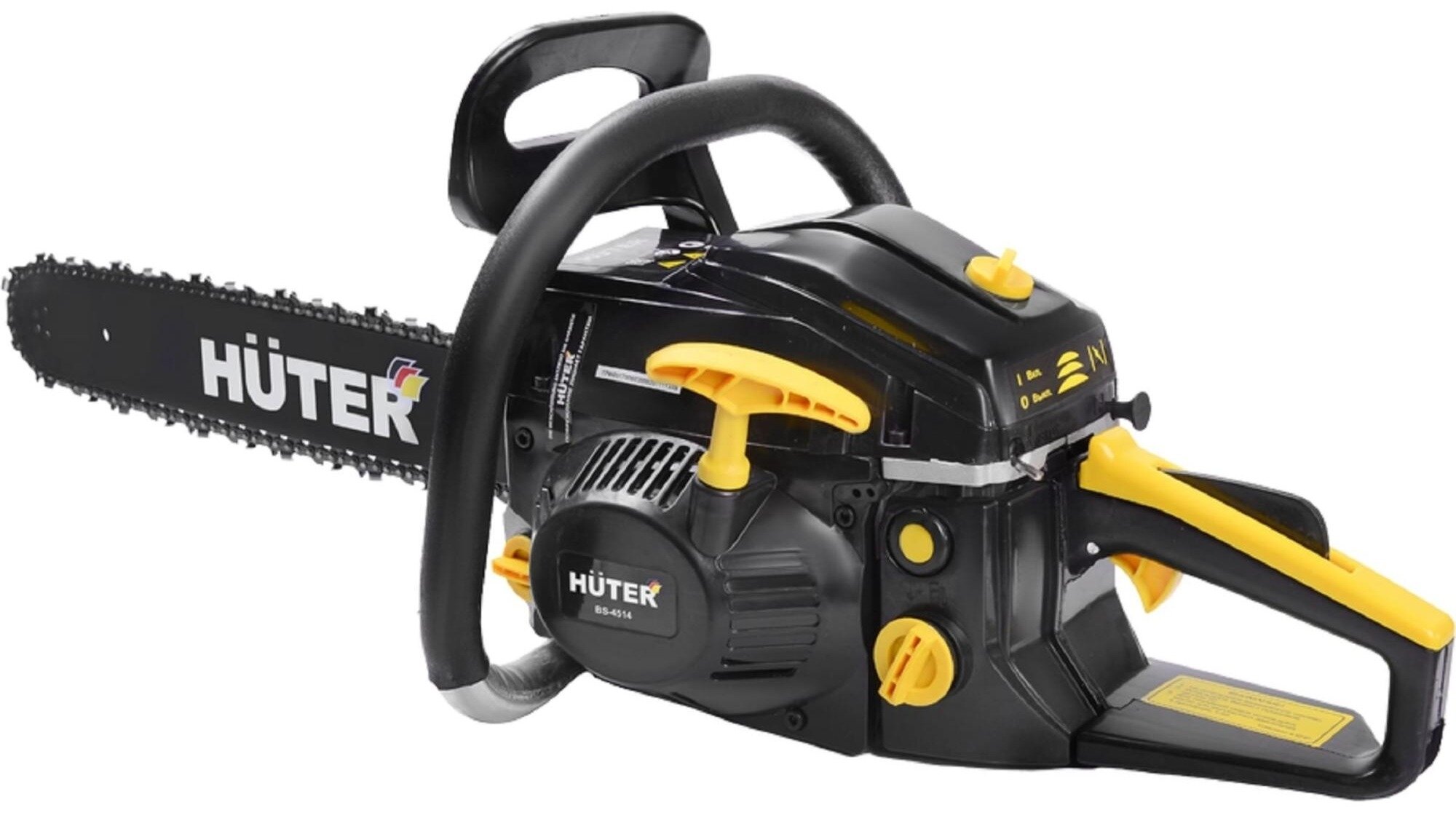 Бензопила Huter / Хутер BS-4514 бытовая, полотно 35см, шаг 3/8дюйма, 53 звена, 2300Вт / инструмент