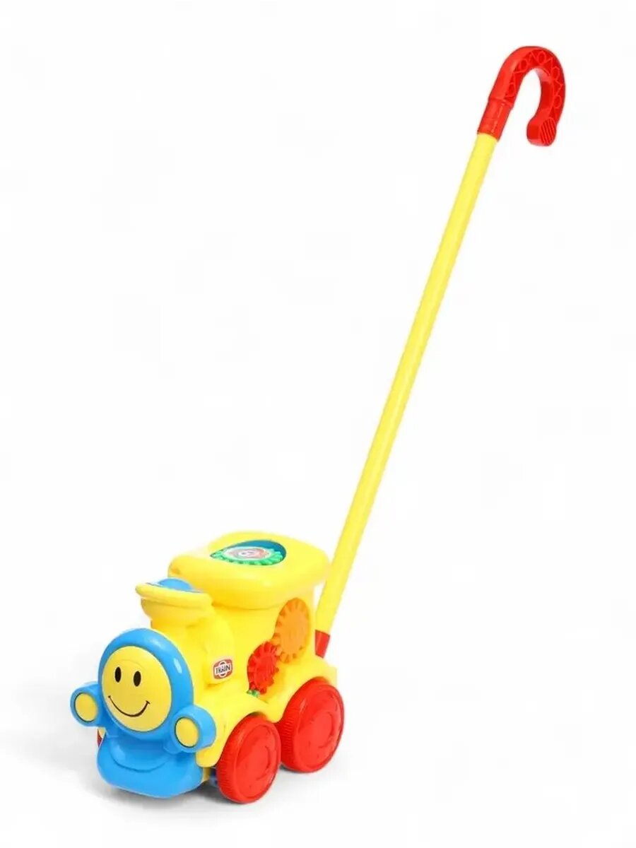 Развивающая каталка-паровозик для малышей