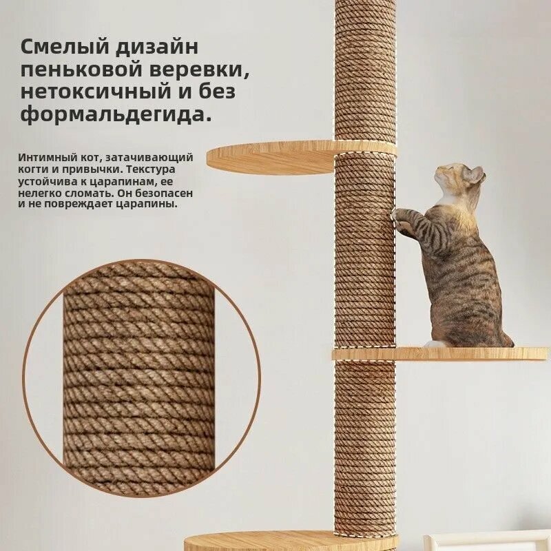 Кошачье гнездо Tongtianzhu для скалолазанияИгровой комплекс высотой до потолка с коттеджем 258 - 265 с
